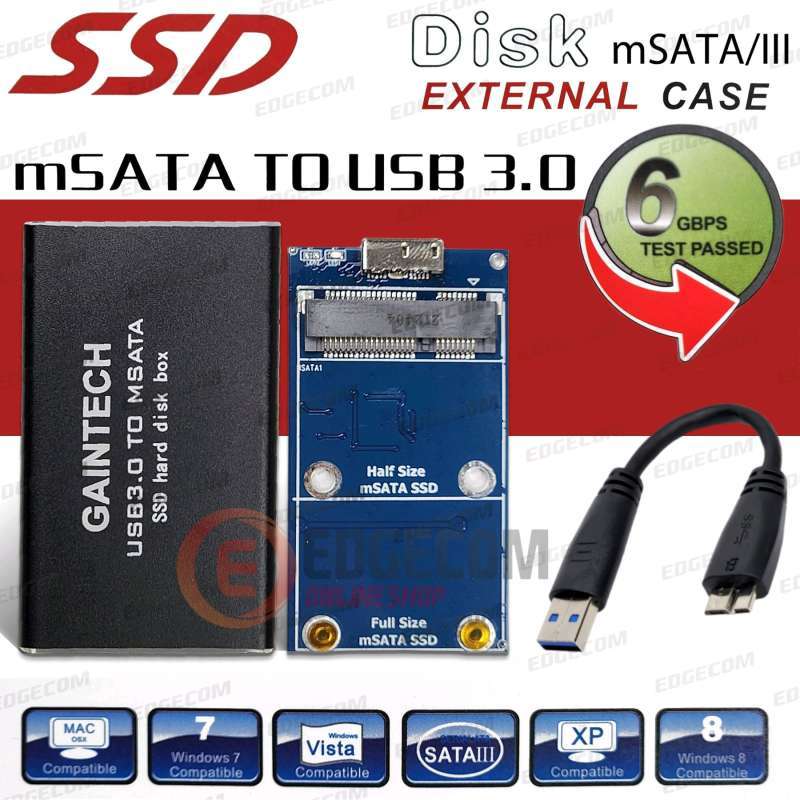 Jual Casing External USB 3.0 to MSATA GAINTECH di Seller Edgecom ...