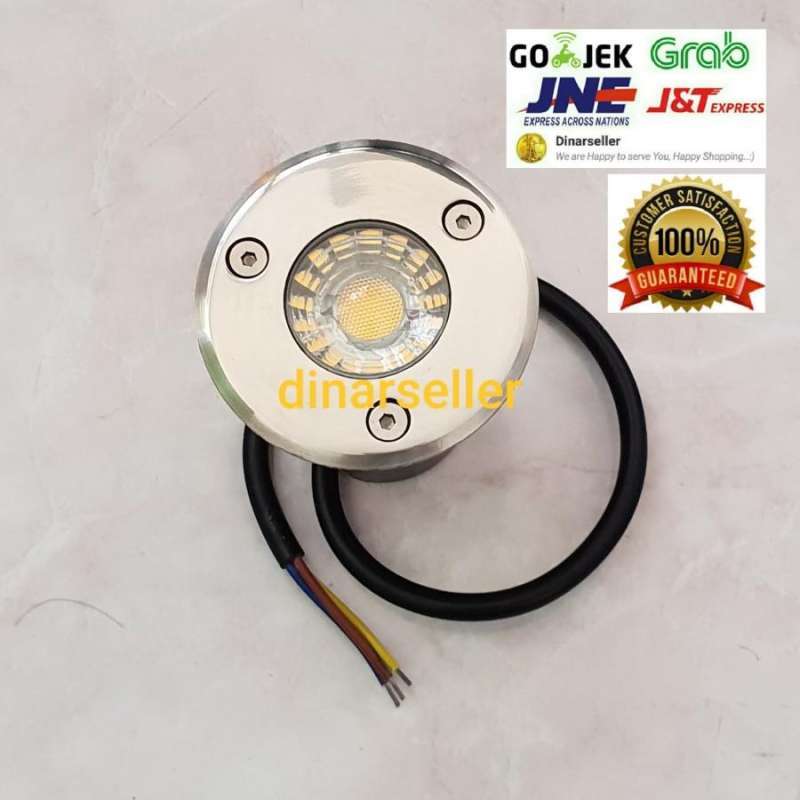 Jual LED TANAM LANTAI 3 WATT COB LAMPU TAMAN UNDERGROUND LIGHT GARDEN ...