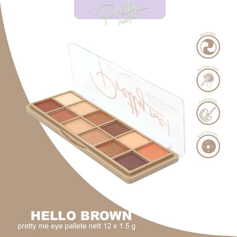 Promo Marshwillow Pretty Me Eye Palette Hello Brown 04, By Natasha ...