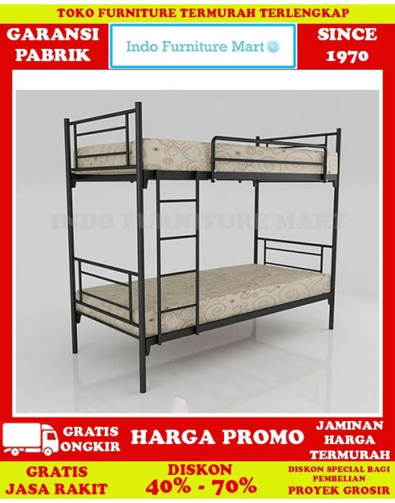 Jual Tempat Tidur Ranjang Tingkat Susun Besi Orbitrend D Square di ...