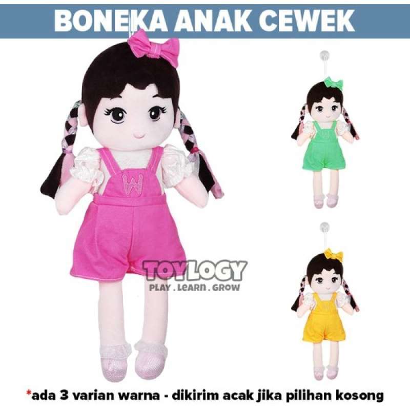 Promo Toylogy Boneka Import Anak Cewek Perempuan Cantik Lucu Kepang Dua ...