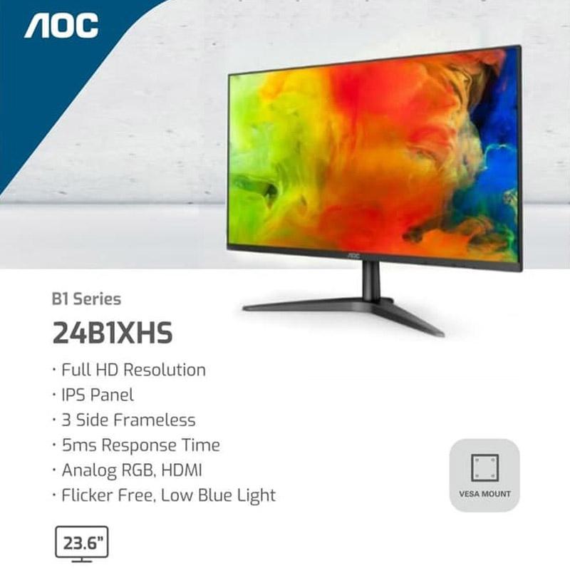 Jual Aoc 24b1xhs Led Monitor - Hitam [24 Inch/ Ips/ Full Hd 1920 X 1080 ...