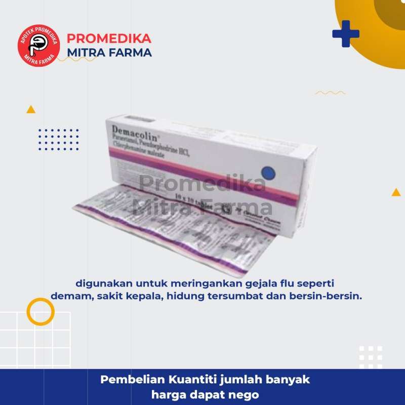Jual Demacolin Tablet/Strip / Obat Batuk Pilek di Seller Promedika ...