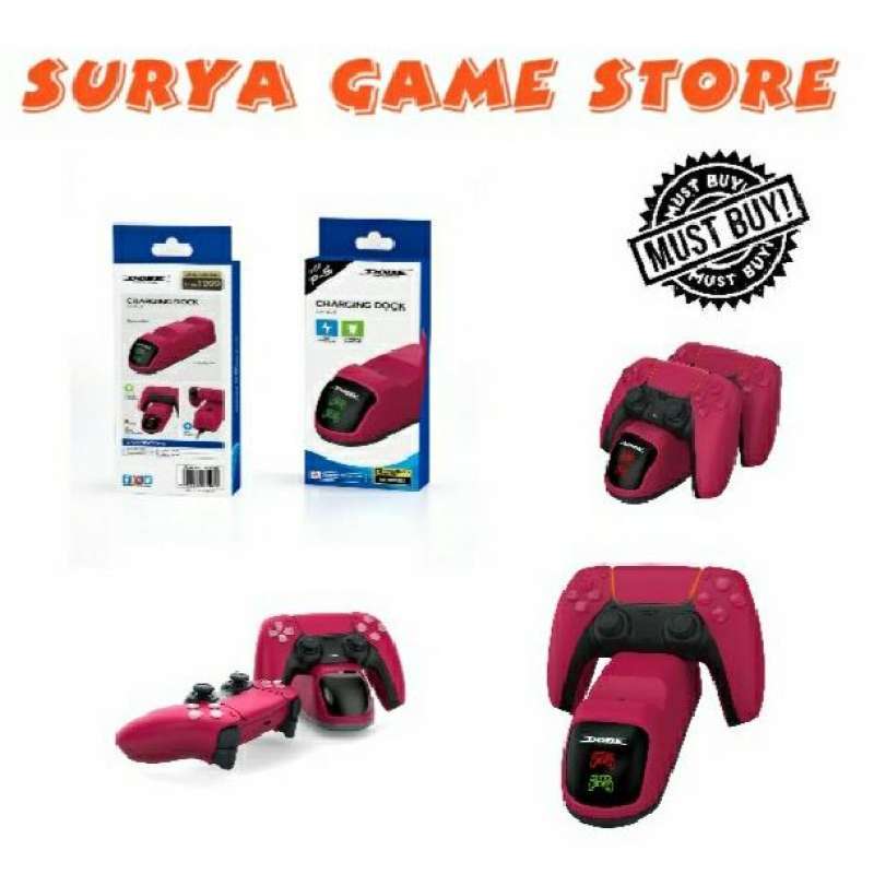 Jual DOBE CHARGING STATION / DOCK DUALSENSE WIRELESS CONTROLLER PS5 di ...