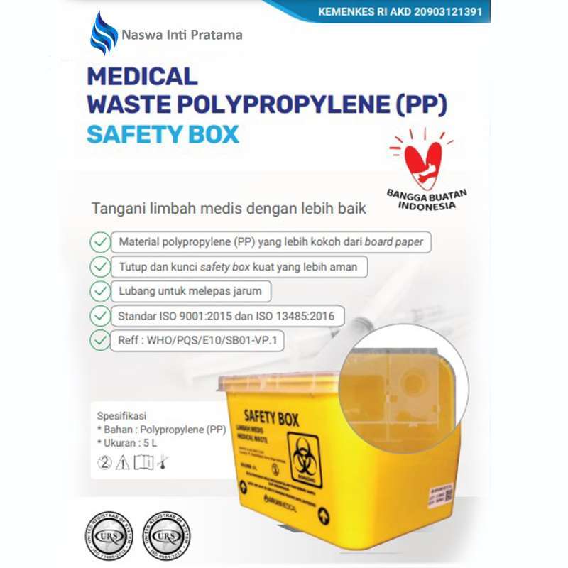 Jual Safety Box 5 Liter Arkan Bahan Plastik Pp ? Polypropelene Di ...