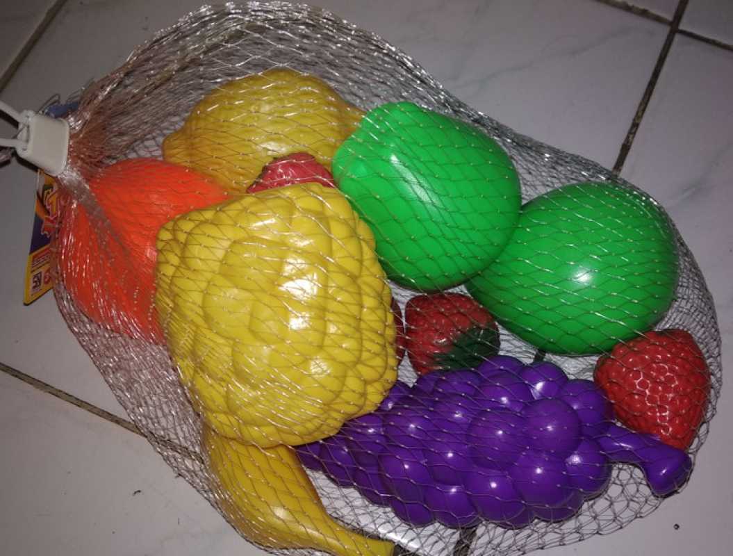 Jual Oem Mainan Bentuk Buah Buahan Plastik Jala Murah Terbaru Set Untuk ...
