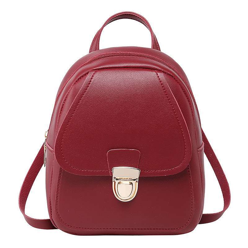 Promo Tas Kulit Ransel Wanita Miniso Backpack Kuliah Korea Simple BP01 Diskon 43% di Seller ...