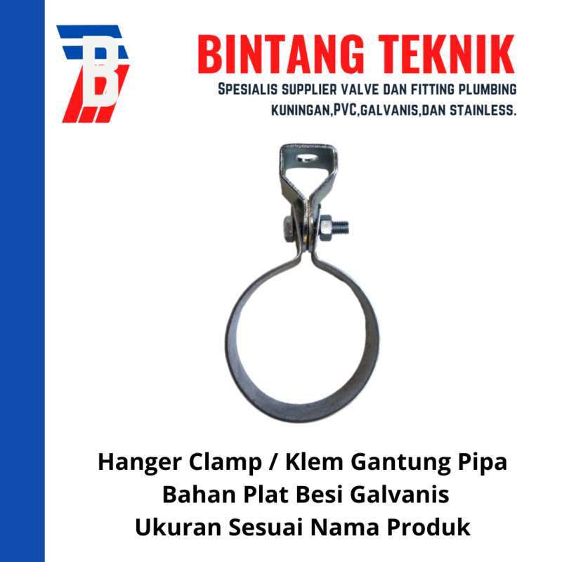 Jual Hanger Clamp / Klem Pipa Gantung 1 Inch Plat Besi Galvanis Di ...