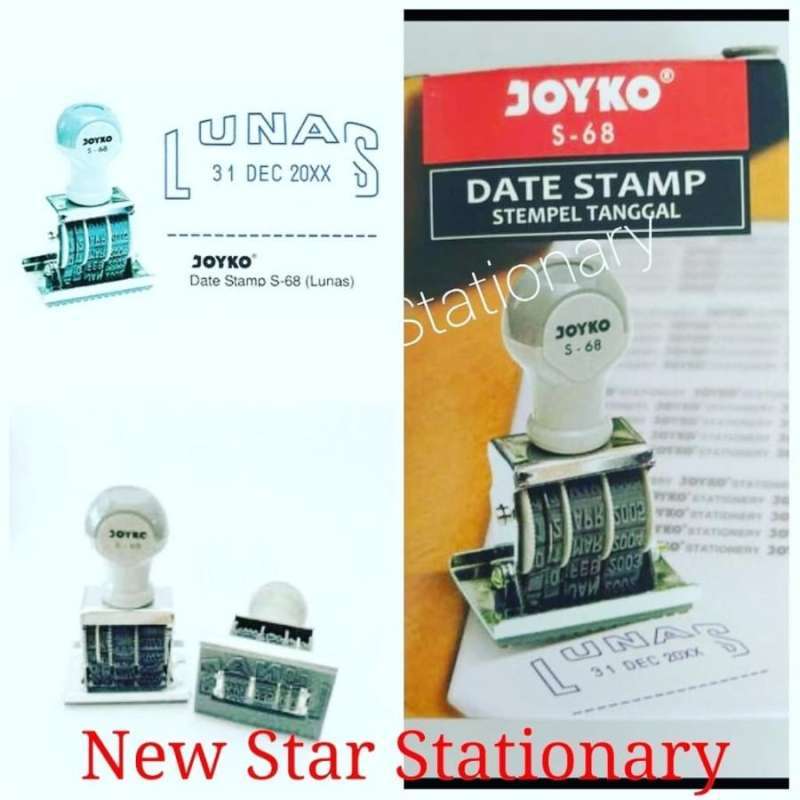 Jual Stamp Stempel Tanggal Lunas S68 Jokyo di Seller Negtiva Shop ...