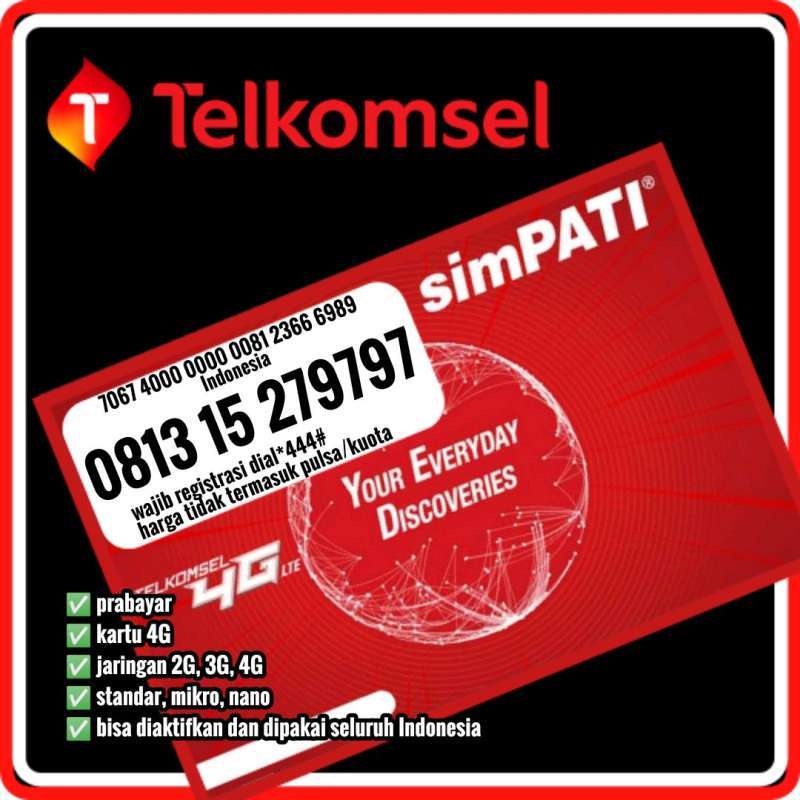 Jual Kartu Perdana Nomor Cantik Telkomsel Simpati 4g Lte 279797 Di Seller Mrgincell - Sidomoyo ...