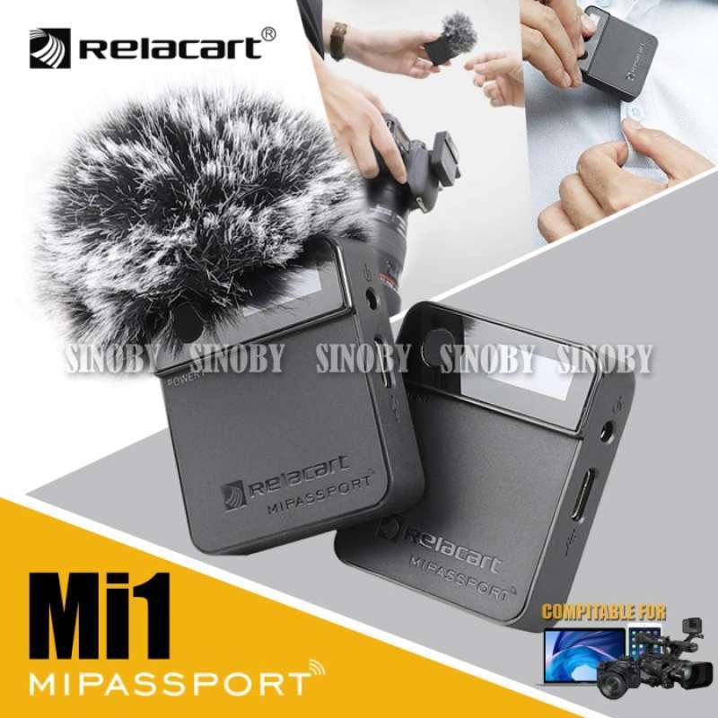 Promo Relacart Mipassport Mi 1 Wireless Mic Microphone Mini For Camera ...
