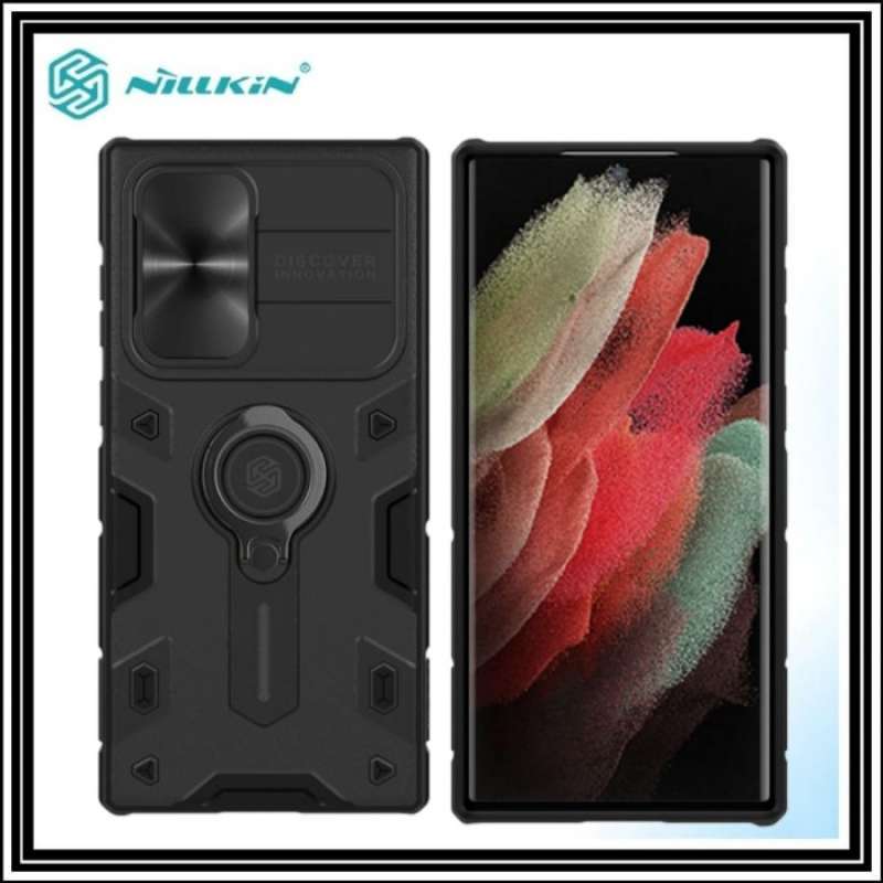 Promo Samsung Galaxy S22 Ultra 5G Case Nillkin Camshield Armor Ring Hardcase Diskon 12% di ...