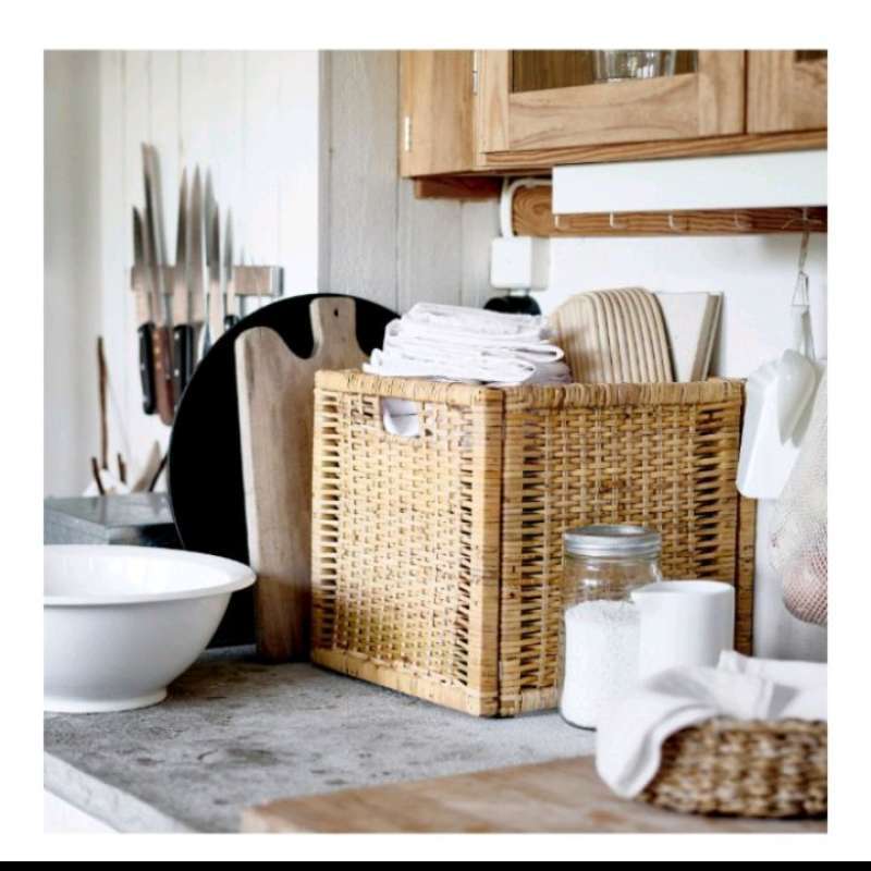 Jual Keranjang Rotan Di Tenunan Tangan Berbentuk Unik Kesan Alami Di ...