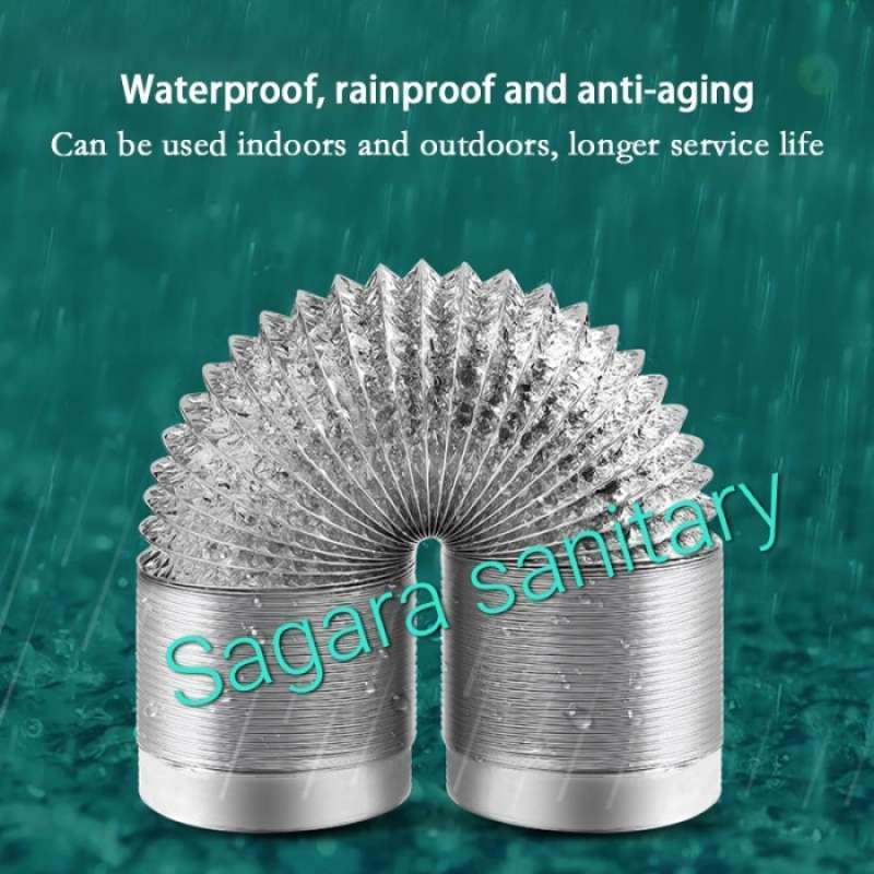 Jual Pipa Exhaust Fan Alumunium 4 Inchi / Pipa Cerobong Asap / Pipa Ac ...