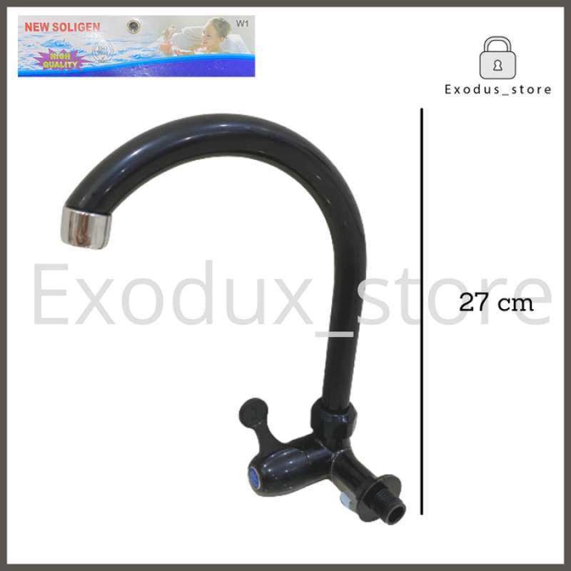 Promo Kran angsa dapur air wastafel plastik PVC New Soligen W1 keran ...