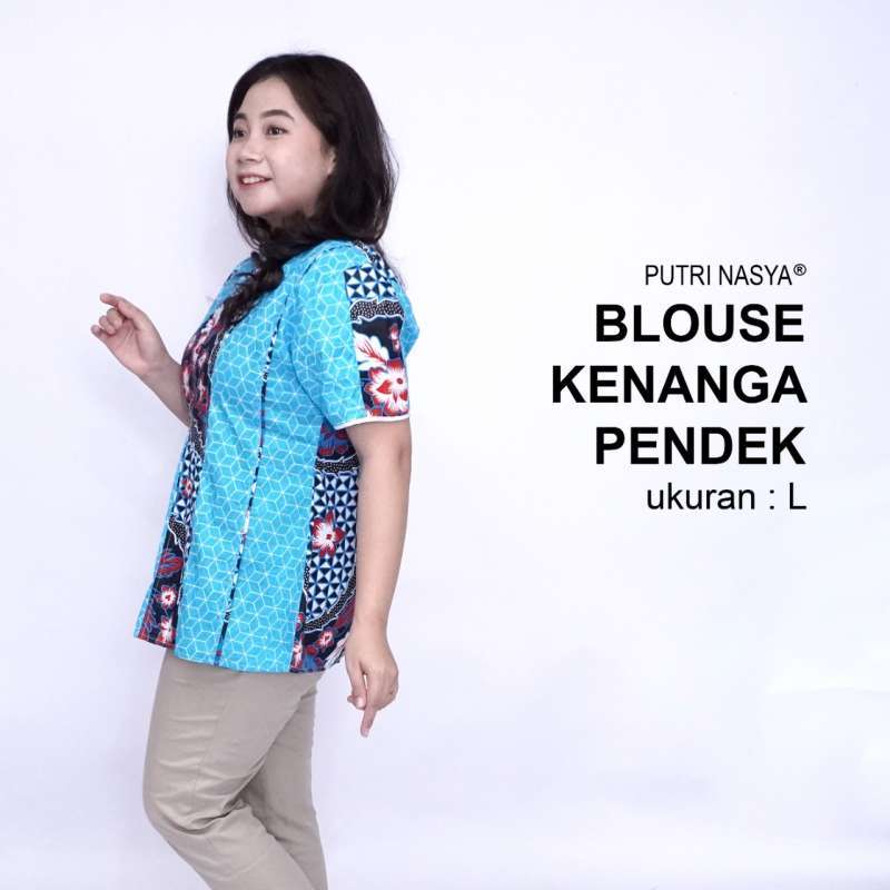 Promo Blouse Batik Big Size Wanita Atasan Batik Jumbo Ld 140 Pakaian
