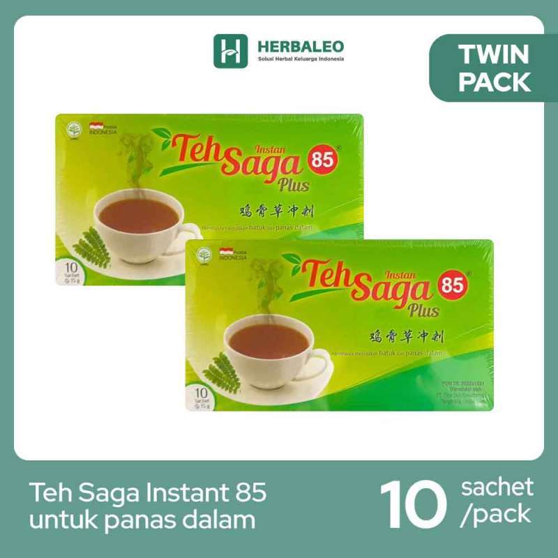 Promo Twinpack - Teh Saga Instant 85 untuk panas dalam Diskon 10% di Seller Herbaleo - Pekojan ...
