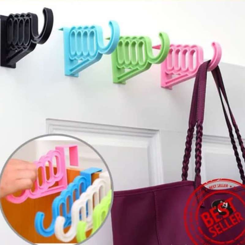Jual Gantungan Pintu 5 Lubang Gantungan Baju Gantungan Tas Tanpa Bor Paku Di Seller Arshila
