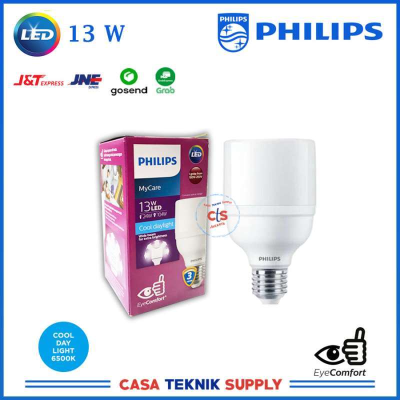 Promo PHILIPS LED Bright E27 13 W 13 Watt Cool Daylight-Putih Diskon 23 ...