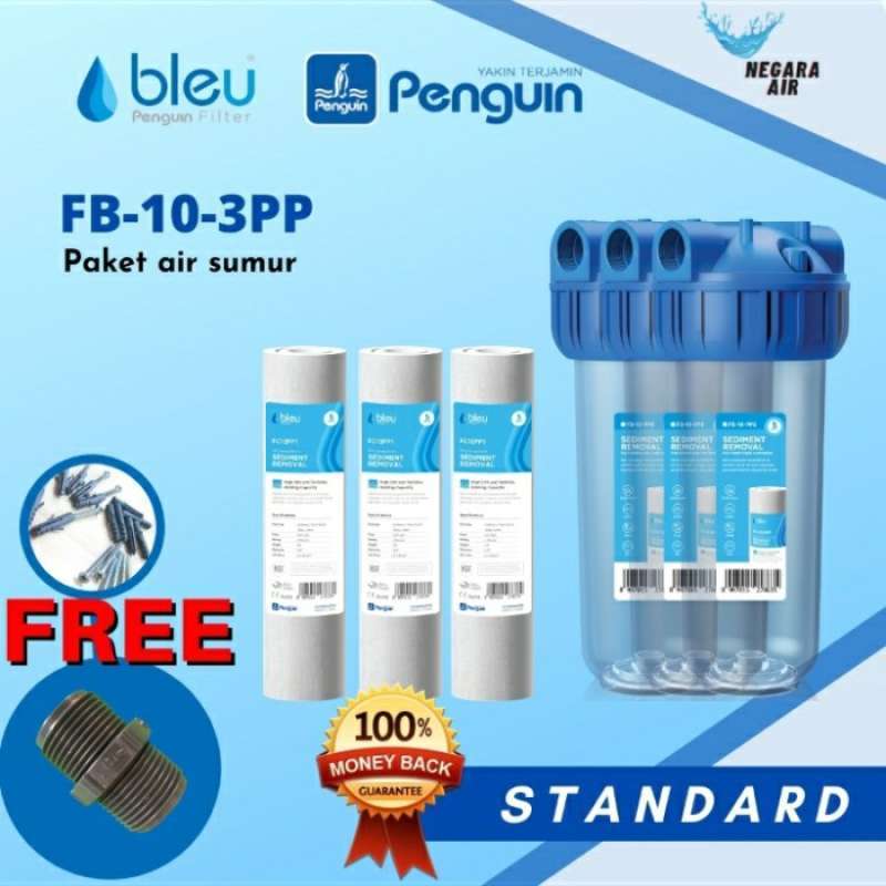 Promo Paket Filter Air Penguin Sumur/Tandon/Toren 3Fb 10 3Pp Diskon 9% ...