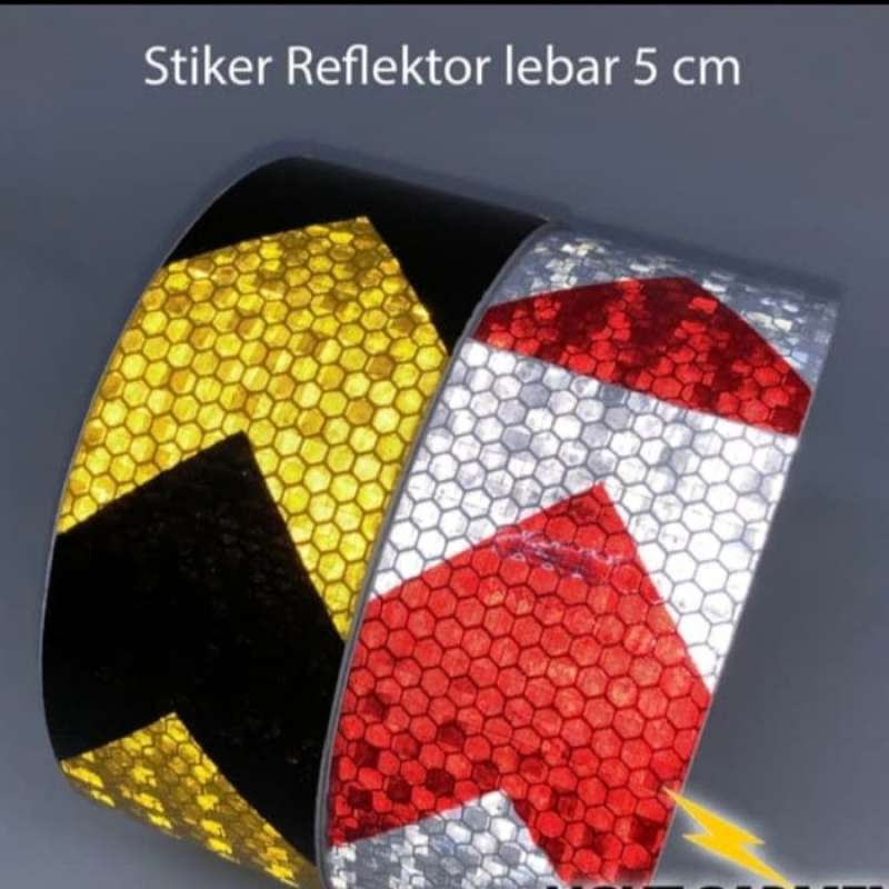 Jual Sticker Stiker Reflektor Pemantul Cahaya Motif anak Panah 5cm x ...
