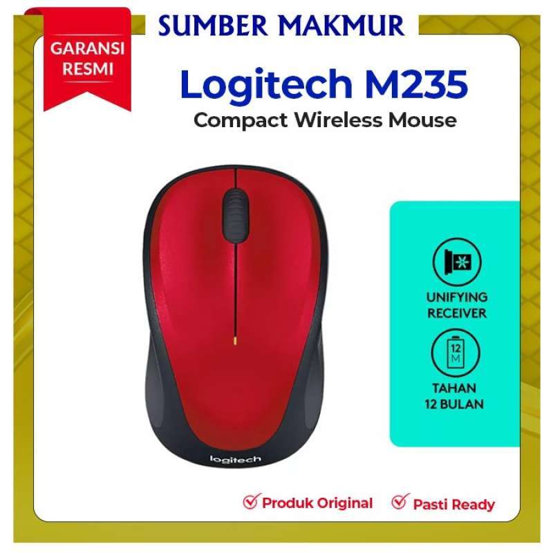 Promo Logitech M235 Compact Wireless Mouse Original Diskon 9% di Seller ...
