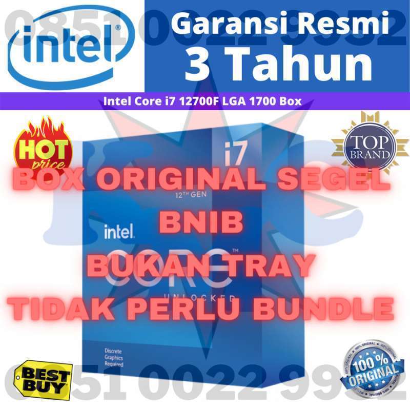 Promo Intel Core i7 12700F LGA 1700 Box Diskon 6% di Seller Proton Technology - Kota Surabaya ...