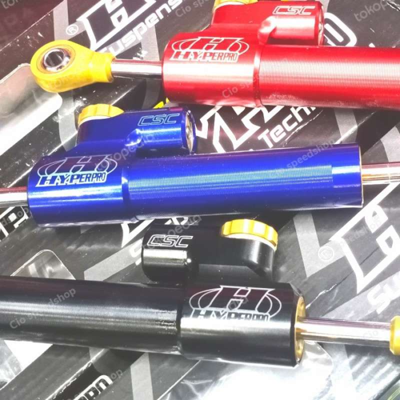 Jual Steering Damper Hyperpro 75/68mm Tpy Csc Warna Biru Merah Hitam Di Seller Cintamotormu ...
