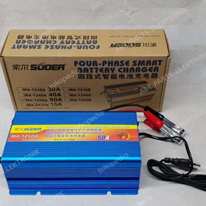 Jual CHARGER AKI SUOER MA-1250 12v 50A di Seller Gasta Depn - Kapuk, Kota Jakarta Barat | Blibli