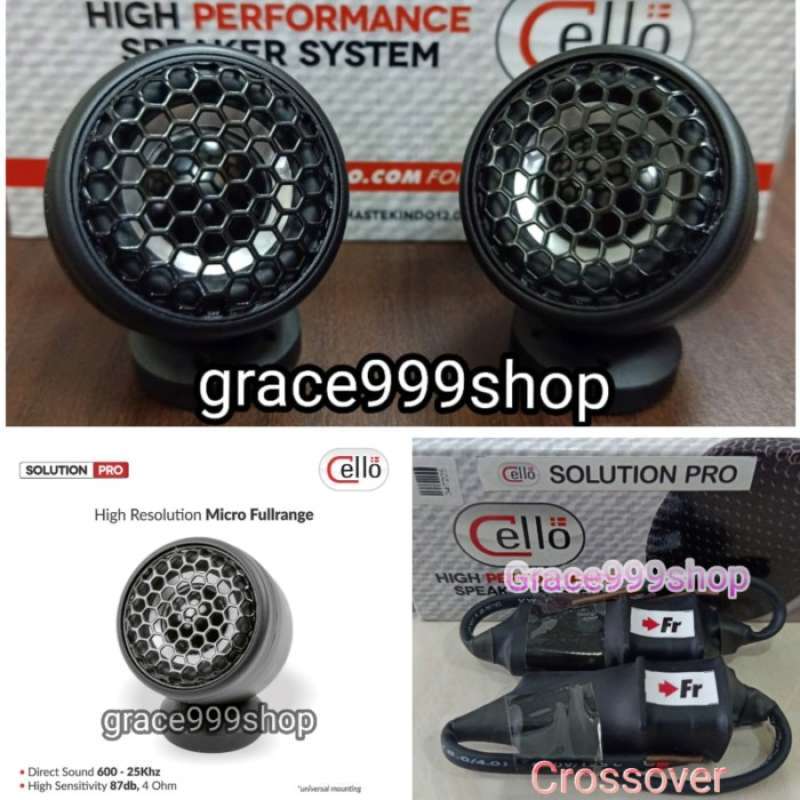 Promo Tweeter Fullrange Cello Solution Pro Mounting Universal Cello ...