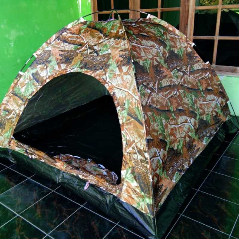 Jual tenda 4 orang motif camo tenda camping kamuflase tenda berburu ...