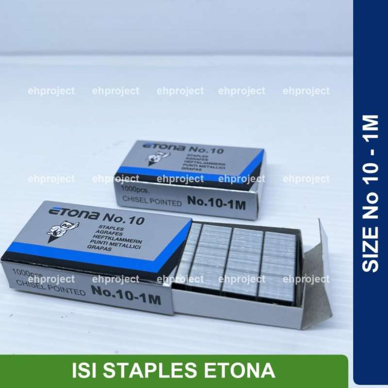 Jual ISI STAPLES ETONA 10 ORI Isi Stapler Kecil ORI MAX HD 10 di Seller ...