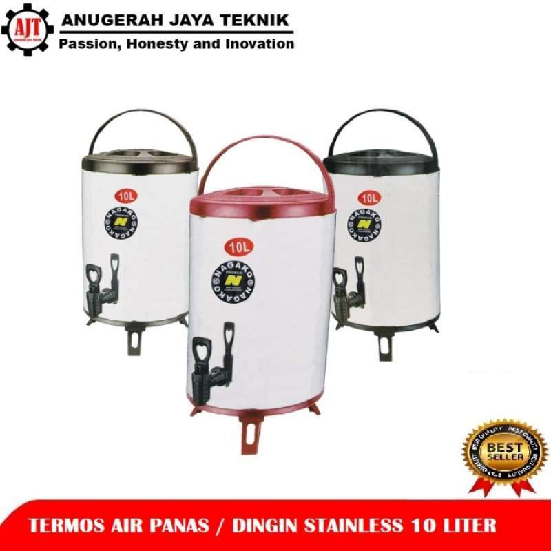 Jual Termos Dispenser Air Panas dan Dingin / Milk Bucket / Vacum Jug 10 ...