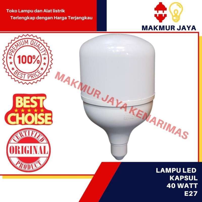 Jual Lampu Bohlam LED W Super Terang LED Kapsul W Led Bulb Watt Super Di Seller Makmur