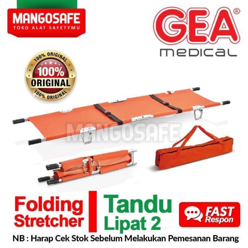Jual GEA Medical Tandu Lipat 2 Orange Emergency Folding Stretcher YDC ...