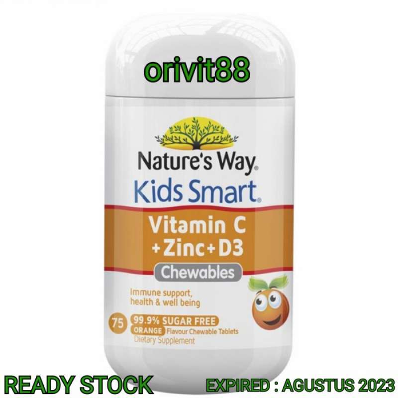 Promo Nature S Way Kids Smart Vitamin C Zinc D3 / Vit C Zinc D3 75 ...