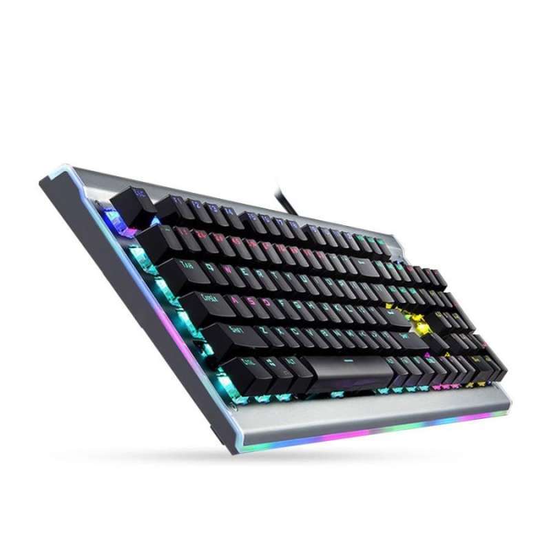 Jual Hp Gk520 Full Mechanical Rainbow Backlight Gaming Keyboard Blue ...