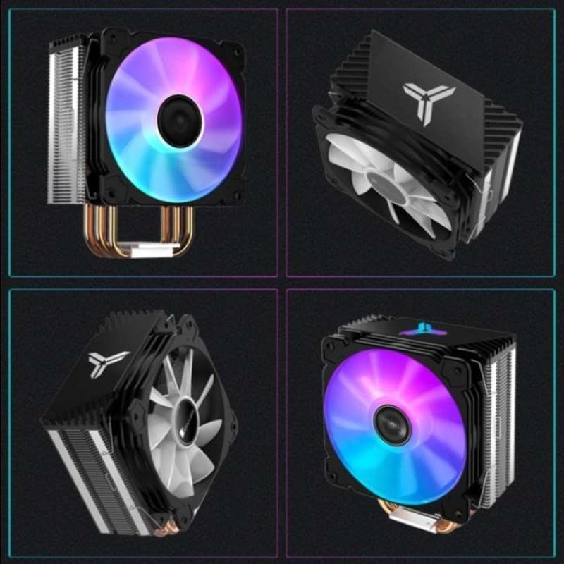 Jual Jonsbo Cr-1000 Black Rgb Rainbow Hsf Air Cpu Cooler Cooling 120mm ...