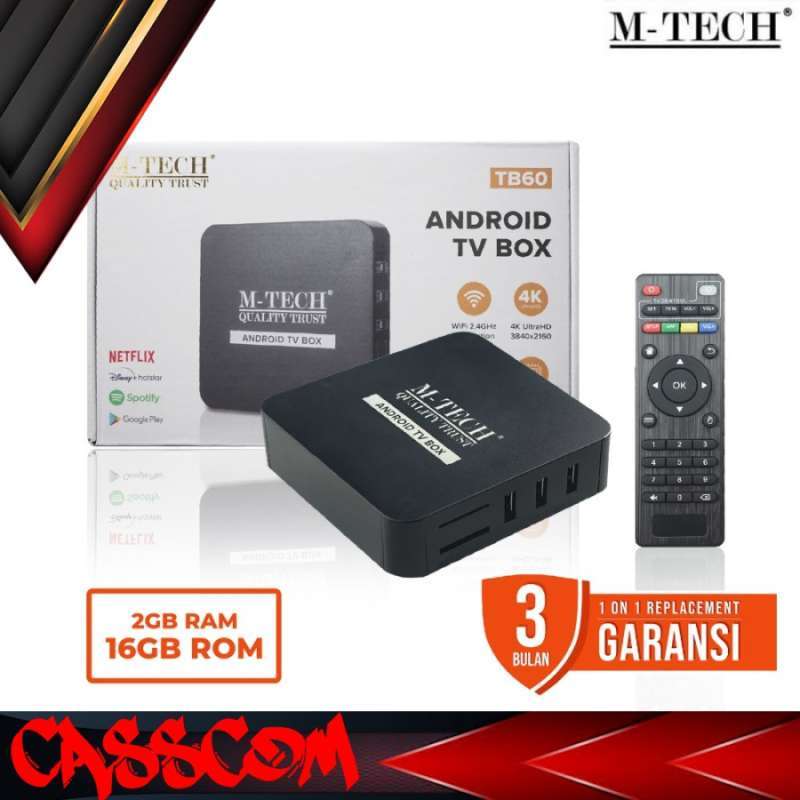 Jual Stb Tv Box Android 10.1 Ultra Hd 4k Wifi 2gb 16gb M-tech Tb60 Original - Non Bundling Di ...