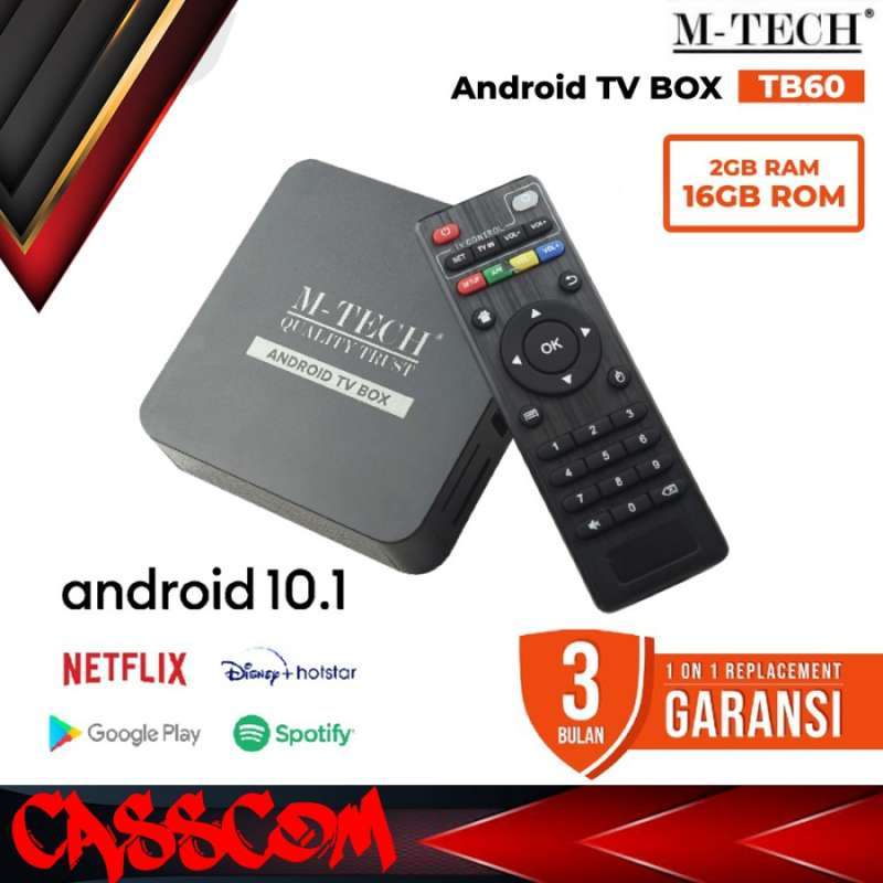 Jual Stb Tv Box Android 10.1 Ultra Hd 4k Wifi 2gb 16gb M-tech Tb60 ...