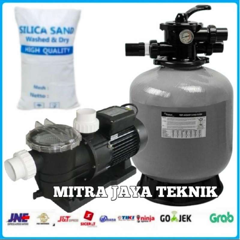Jual Pompa Air Kolam Renang 1HP + Sand Filter 16 Paket Pompa Kolam ...
