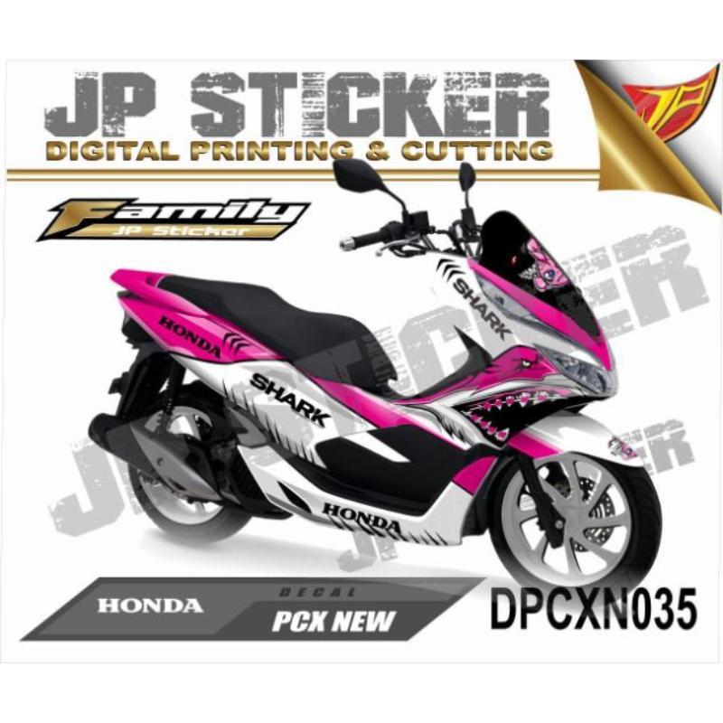 Jual JP sticker Decal PCX NEW Desain 035 - Pink Putih di Seller Jp ...