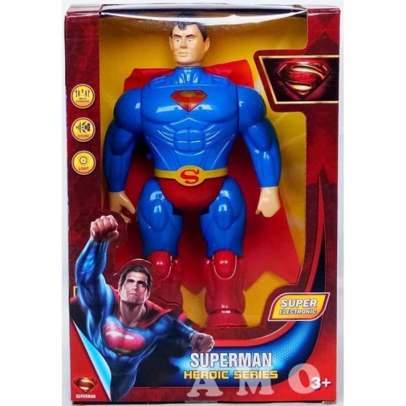 Promo Mainan Robot Superman Lampu Dan Musik Bisa Jalan Diskon 43% Di ...
