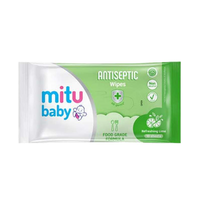 Jual Mitu Baby Antiseptic Wipes [10 Sheets] di Seller Floren Cell ...