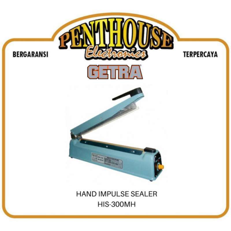 Jual GETRA Hand Impulse Sealer HIS-300MH / Mesin Penyegel Plastik Metal ...