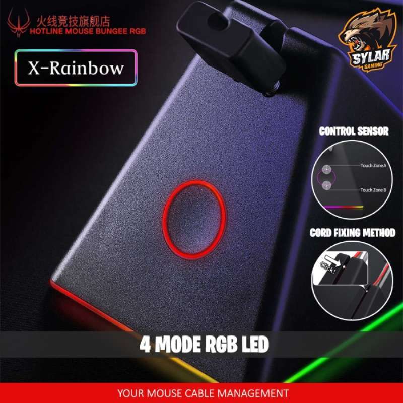 Promo Hotline Games Mouse Bungee RGB for Cable Management Diskon 23% di ...