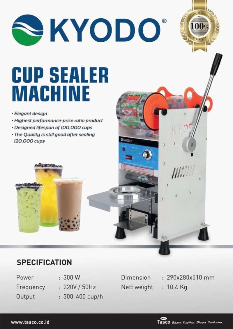 Jual Kyodo Mesin Cup Sealer Mesin Press Gelas Manual Kyodo 300 WATT di ...