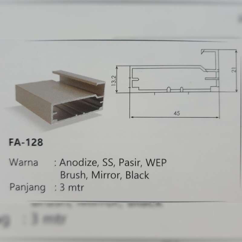 Promo Gratis Ongkir Profil Lis Bingkai Frame Kaca Lemari Kitchen ...