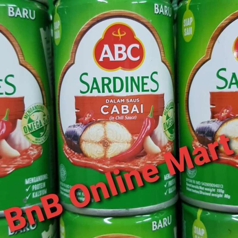 Jual Sarden / Sardines ABC Cabai 155gr di Seller BB Mart - Gedongkiwo ...