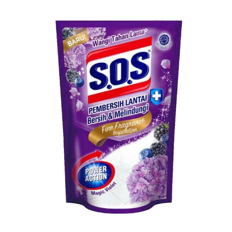 Promo SOS Violet Magic Pembersih Lantai [Refil/ 375 mL] Diskon 6% di ...